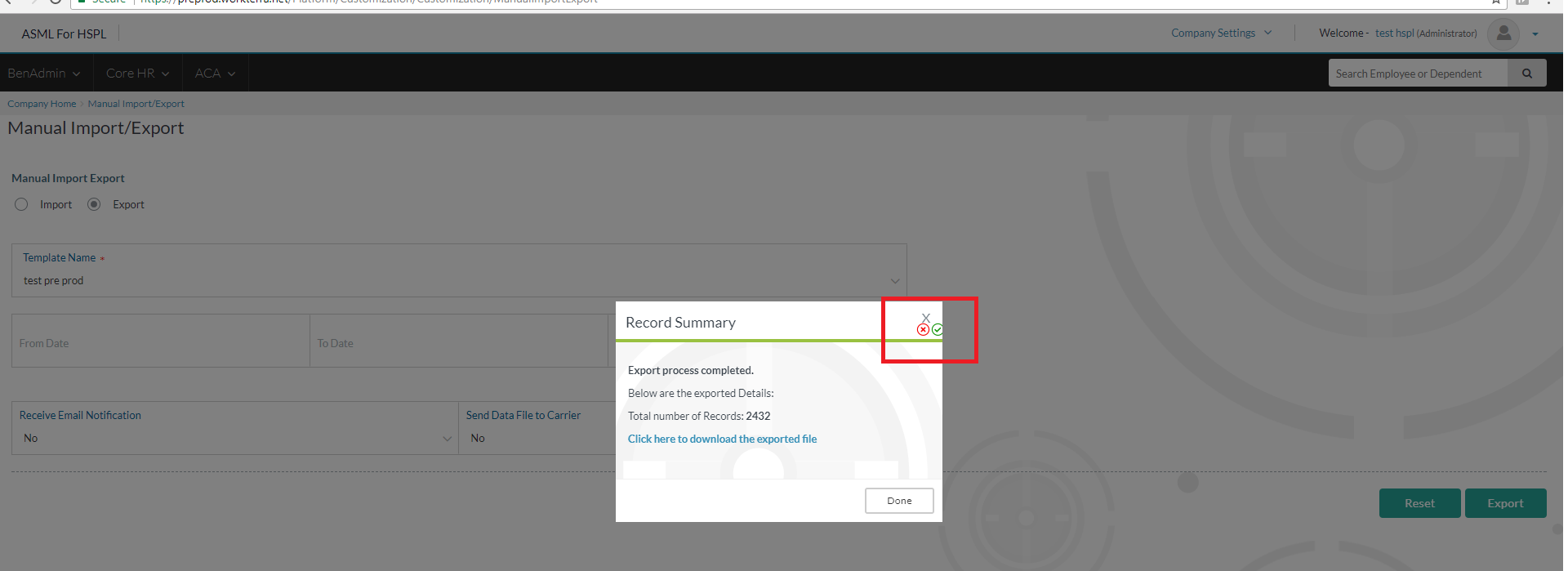 Nf 5237 Pre Production Asml For Hspl Sub Template Popup Ui Is Not Proper Workterra Jira
